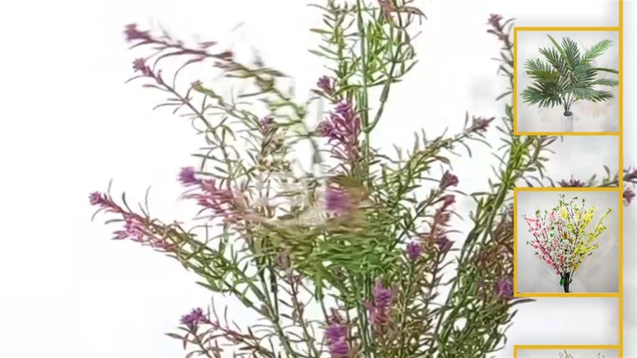 بوته گل مصنوعی بنفش - نماشا